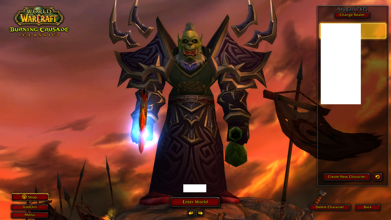 SOLD - Arugal H / Epic 4/5 T4 / Orc Male Warlock 70 / FM 60% / Transfer ...