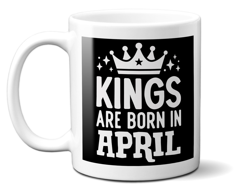 Birthday King April WHITE BLACK — Postimages