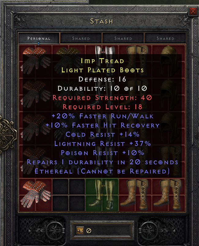 Rare Tri Res Boots - Topic - d2jsp