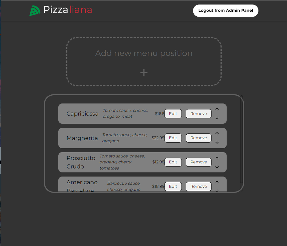 Pizza Order App Built With React