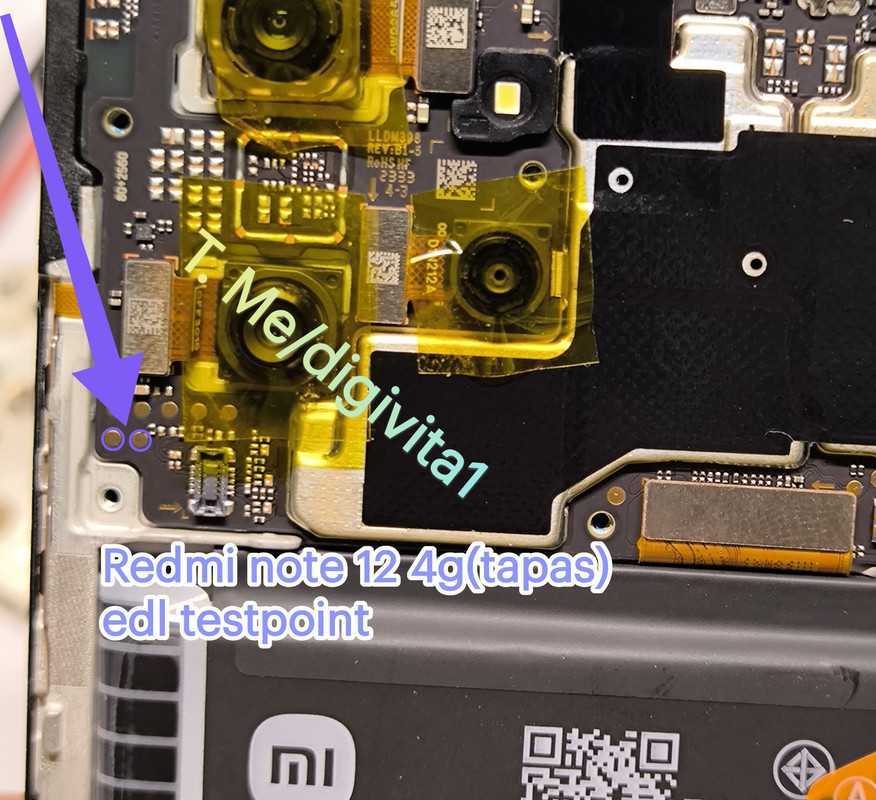Redmi Note 12 4g tapas Test Point Edl Mode Redmi Note 12 4g tapas Test Point Edl Mode