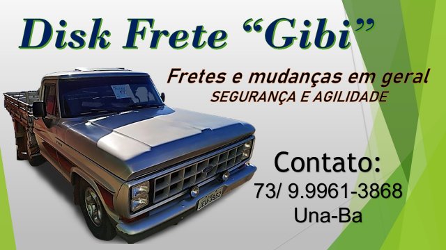 Una: Disk frete "Gibi"; Fretes e mudanças em geral - Una News