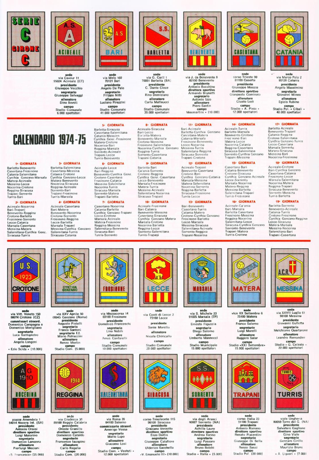 Calciatori 1974 1975 69 — Postimages