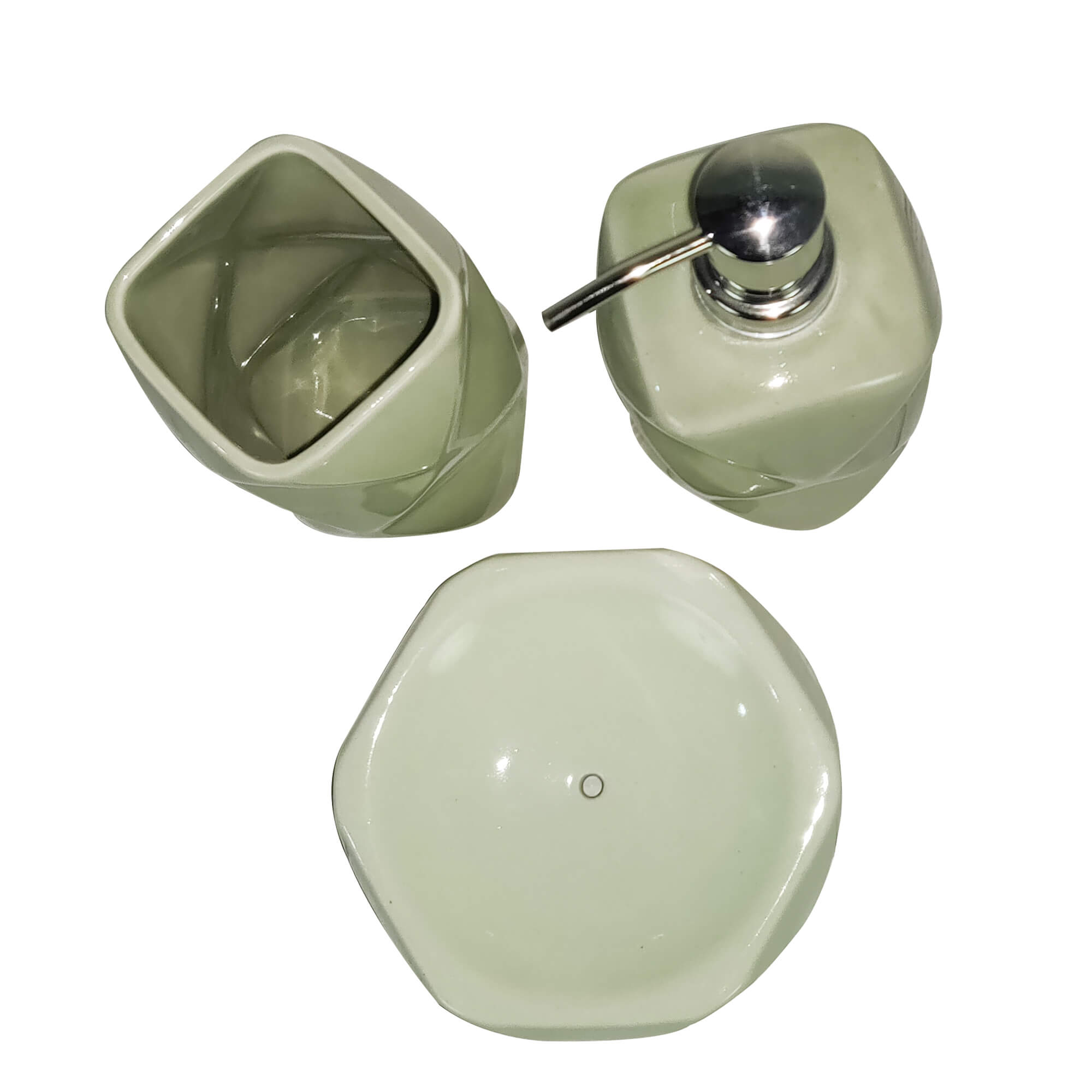 Diamond mint bathroom set lasaki (2) — Postimages