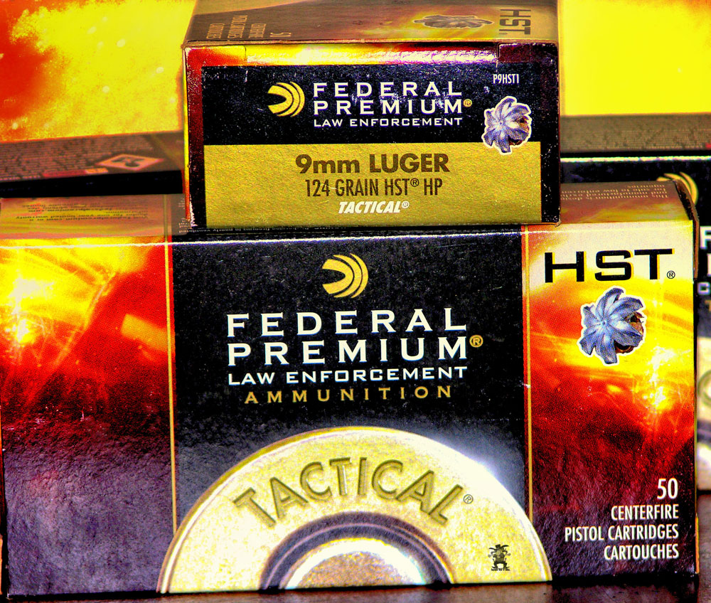 Federal HST 9mm 124 JHP LE HST Tactical Law Enforcement 9 mm JHP 50 ...