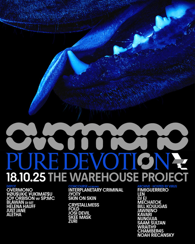 Overmono announce full lineup for The Warehouse Project 2025 | Skiddle