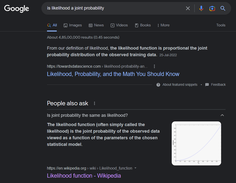[Q] Why likelihood is product of probabilities? : r/statistics