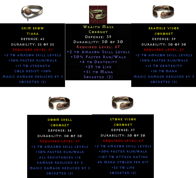 Wow 5x Walk Zon Circlets - Topic - d2jsp