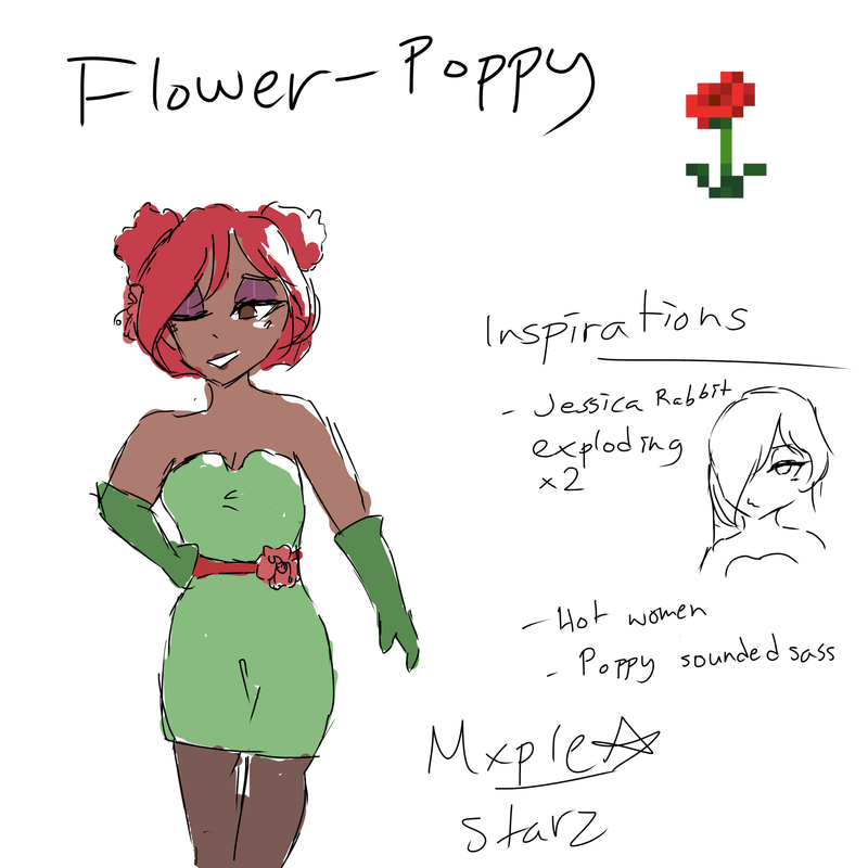 Flower Series | Poppy Minecraft Skin