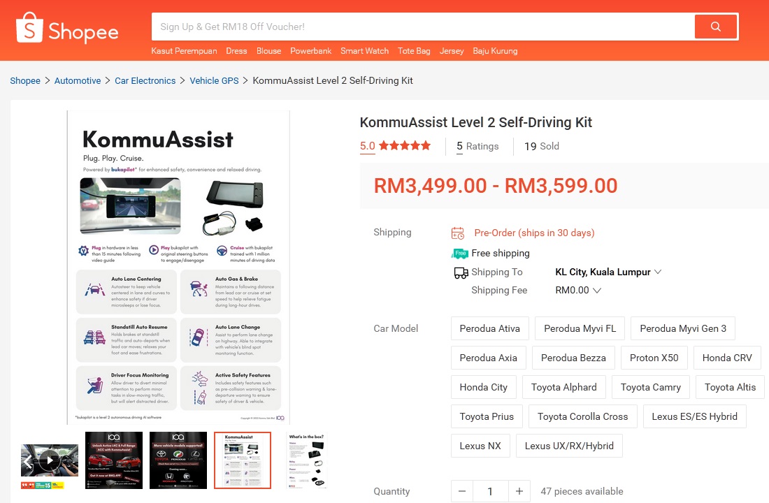 Install 3rd party driver assistance system?