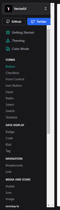 [VechaiUI]: A set of high-quality React components with the built-in dark theme using ...