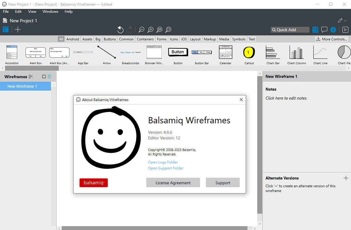 Balsamiq Wireframes 4.8.6 快速原型設計的工具