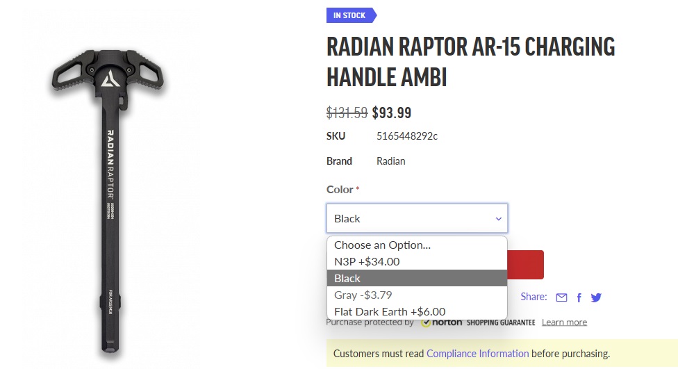 PSA: PSA has Radian Raptor charging handles on sale - AR15.COM