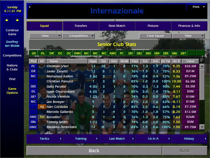 User tactics - GFRay - Championship Manager 2001/2002 Forums