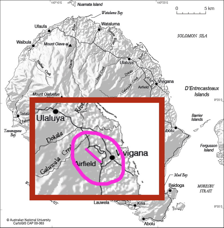 Work on the stock New Guinea map