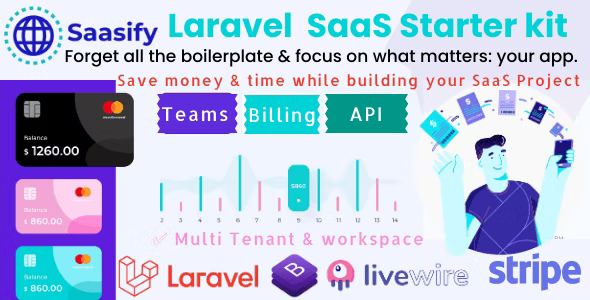 Saasify - Advance Laravel SaaS Starter Kit PHP Script – Bliter GPL