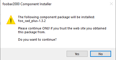 Having trouble installing a component : r/foobar2000