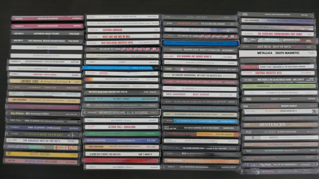 97 Classic Rock CDs, All CDs are in Mint/Near Mint Condition Free USPS ...