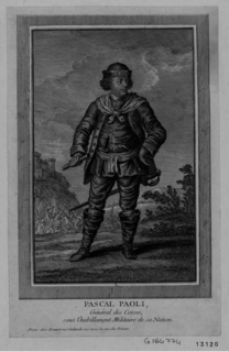 Portrait de Pascal Paoli, en pied — Postimages