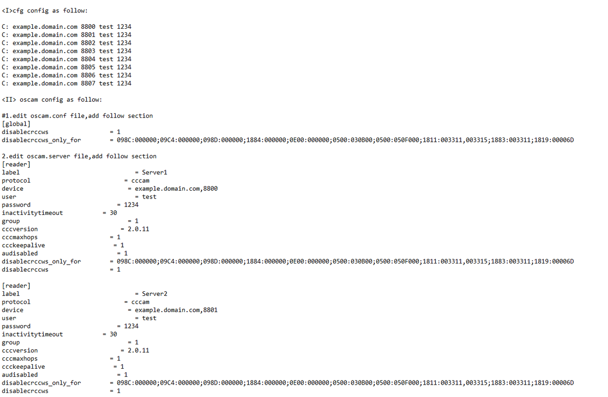 cccam to oscam - OSCam - Linux Satellite Support Community