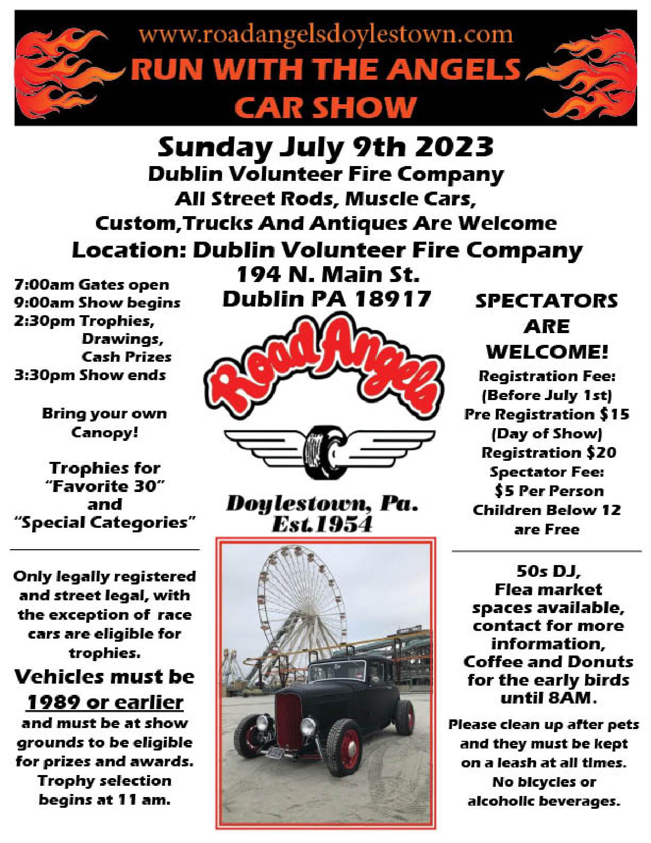 Road Angels Event Flier 2023 — Postimages