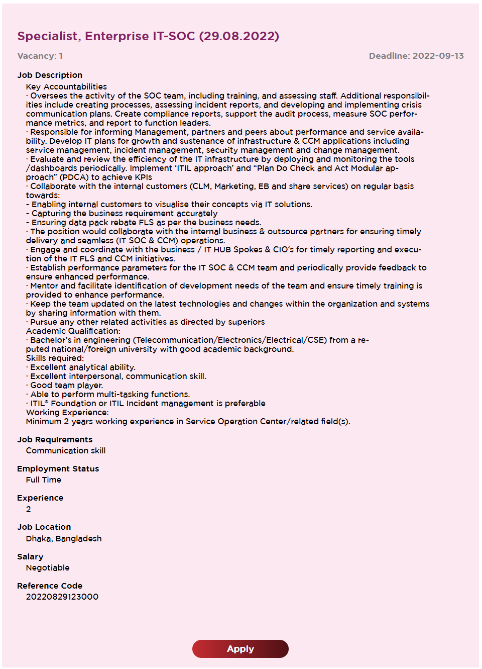 Robi Axiata Limited Job Circular 2023 - BD Govt Jobs