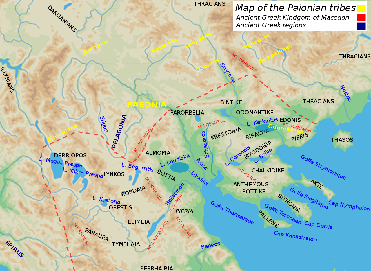 1280px Map of the Paeonian Tribes English svg — Postimages