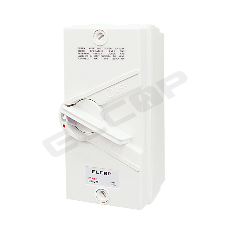 Elcop & Tesla Weatherproof Isolators (1P 20A, 2P 20A, 32A, 3P 63A, 4P ...