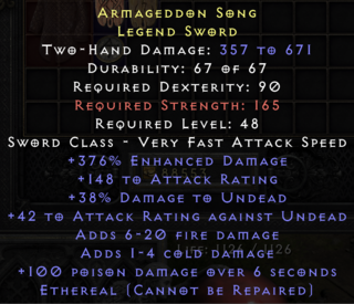 Rare Cruel Eth Legend Sword - Topic - d2jsp