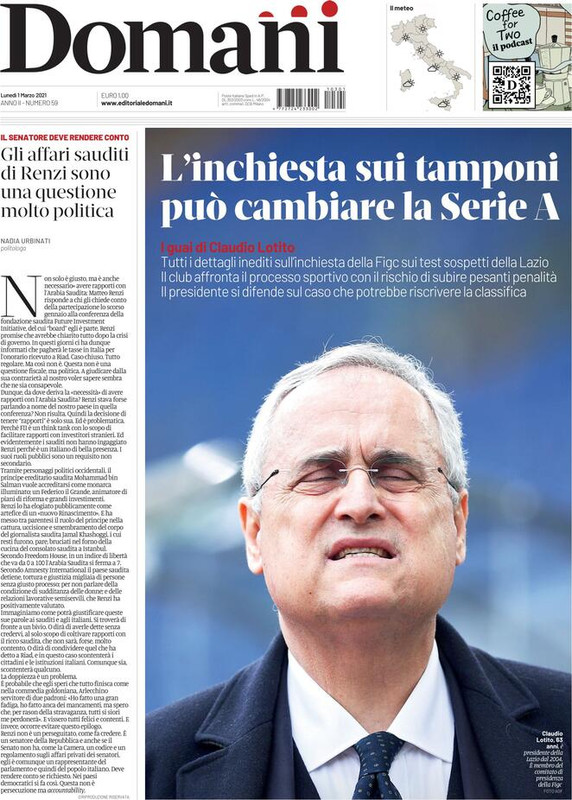 domani 2021 03 01 603c20a113d63 — Postimages