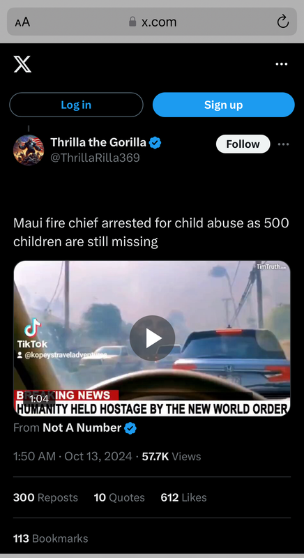 Thrilla the Gorilla on X Matt Wallace888 httpst cos Ie Zt Dh Zxy Maui fire chief arrested for ...