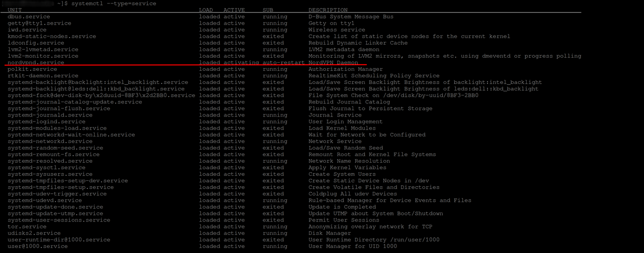 [SOLVED] nordvpnd service hangs activating / Newbie Corner / Arch Linux Forums