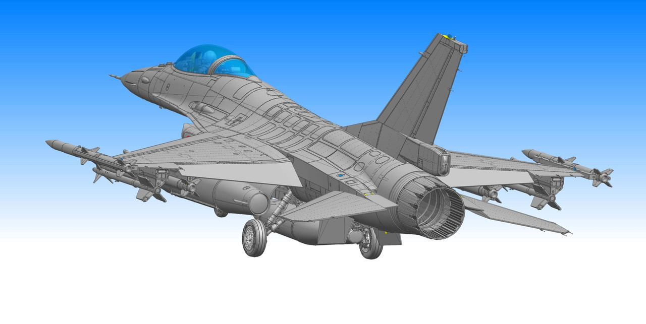 1/48 - General Dynamics F-16A/B block 20 Fighting Falcon by Minibase ...
