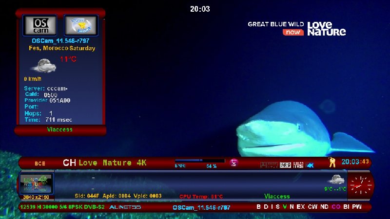 Skin modified for Open BH / OpenATV | Sat Universe - The Place To Be