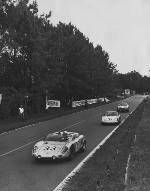 61lm33 Porsche 718 RS 61 4 Coupé Masten Gregory Bob Holbert 16 — Postimages