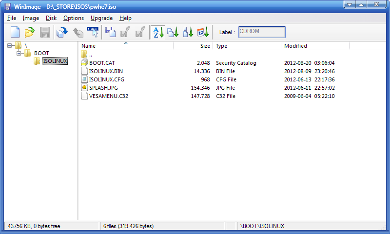 Winimage (disk image manager) - The Portable Freeware Collection Forums