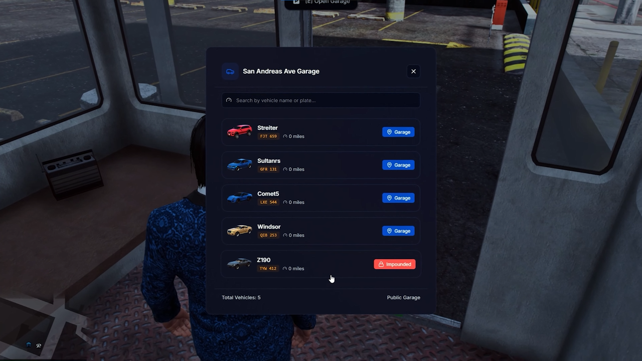 Script - [CRUZE GARAGES] Advanced Garage System for FiveM | ESX ...