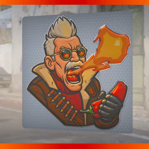 Steam Workshop::Sticker | Hot Breath - Foil