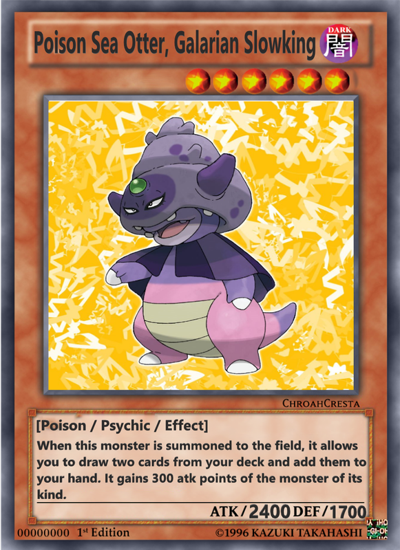 Poison Sea Otter, Galarian Slowking — Postimages