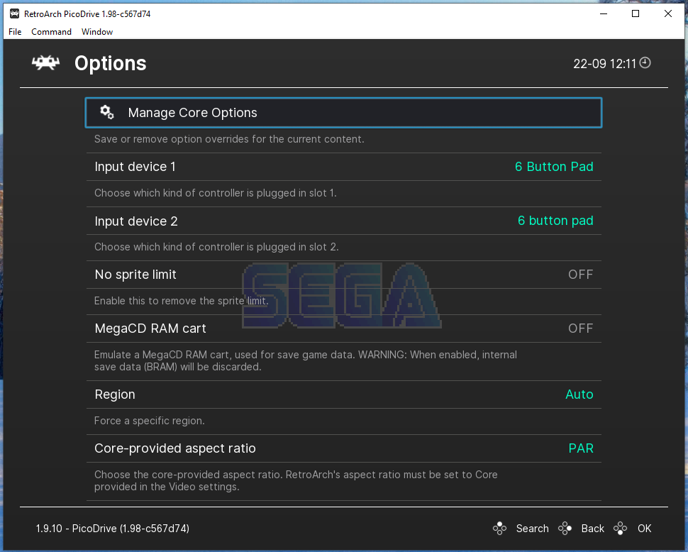 Bug in recent PicoDrive core on Windows : r/RetroArch