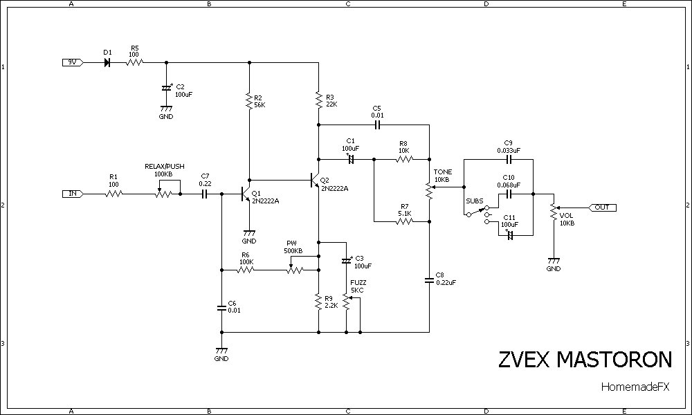 Mastotron Fuzz Schematic — Postimages