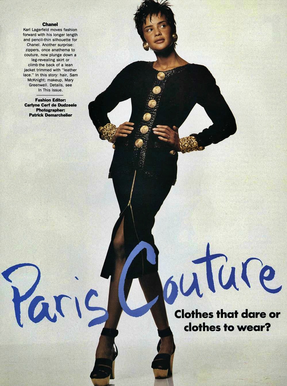 "Paris Couture" Vogue US April 1992 | Lipstick Alley