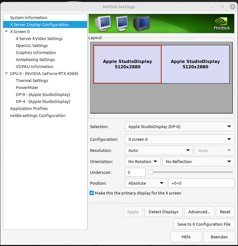 2 Studio Displays Setup doesn't work - Linux Mint Forums