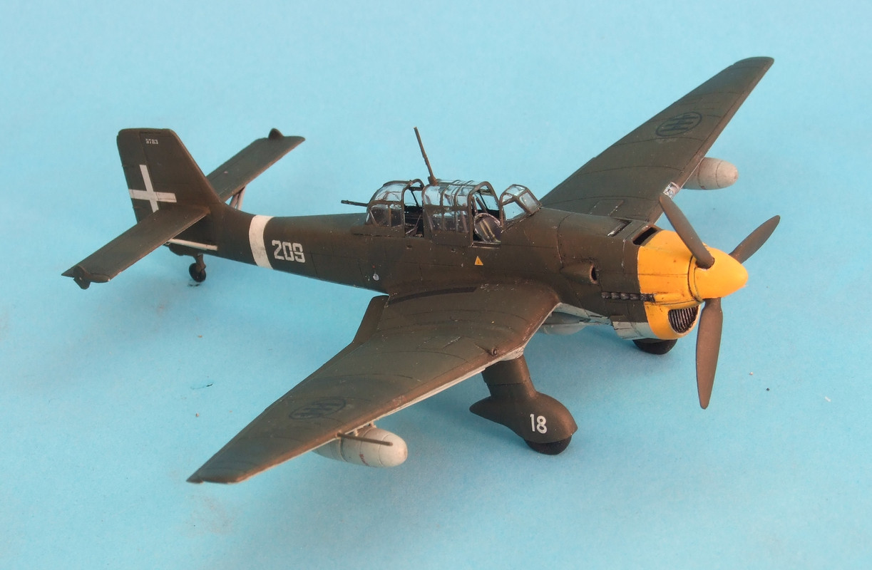 1/72nd Airfix Ju-87 Picchiatello, 209 Squadriglia, 96 Gruppo, Regia ...