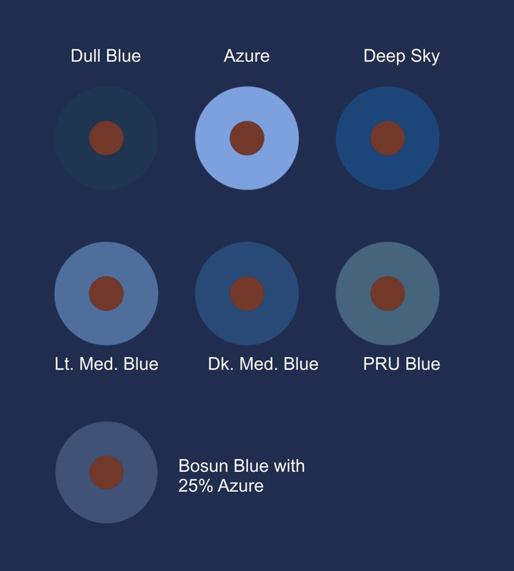 No.2 PRU Royal Blue AKA "Bosun Blue" - Middle and Far East PR colour ...