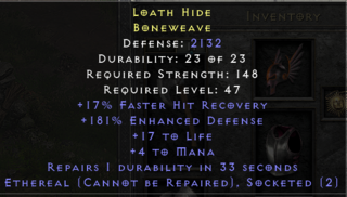 Erep Boneweave With 2os Lvlreq 48 2132def - Topic - d2jsp