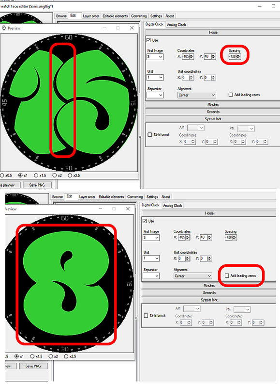 Galaxy watch Big numbers watch face in gtr 2 - Amazfit Watch faces