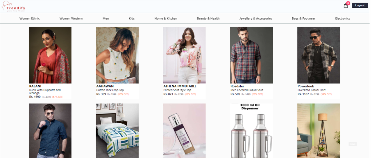 GitHub - apathak2108/trendify-ecommerce-application: A responsive e ...