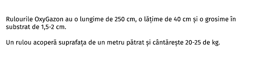 Gazon natural rulat OxyGazon tip Royal Seceta, 1 palet x 40 mp - eMAG.ro