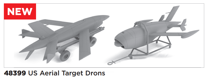 1/48 - Ryan BMQ-34 Firebee by ICM - Q-2A (AQM-34B & KDA-1) & Q-2C (BQM ...